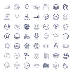 Joy icons Royalty Free Vector Image - VectorStock