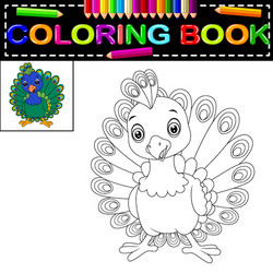 Baby Peacock Coloring Pages
