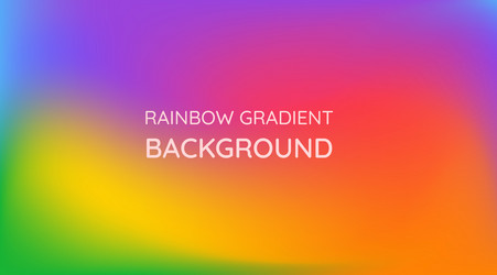 Rainbow gradient horizontal blurry background Vector Image