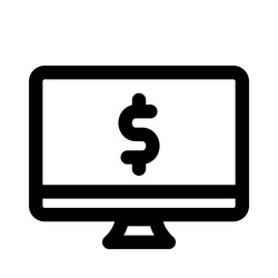 Billing receipt made through computer Royalty Free Vector