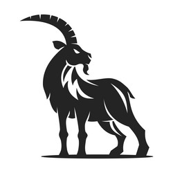 Ibex logo template isolated brand identity icon Vector Image