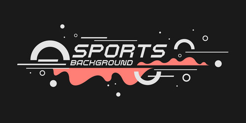 Minimal sports wordmark logo Royalty Free Vector Image