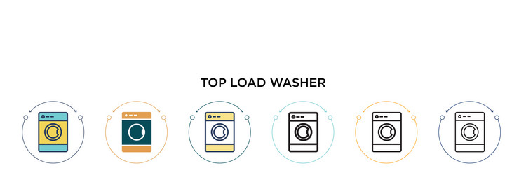 Top Load Washing Machine Vector Images (32)