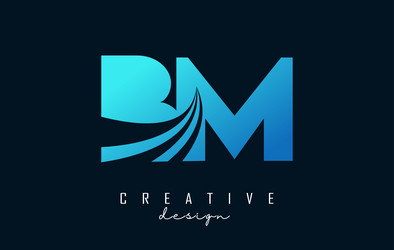 Abstract letters bm b m with fire flames Vector Image