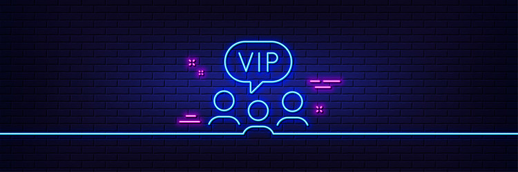 Vip clients line icon very important person sign Vector Image