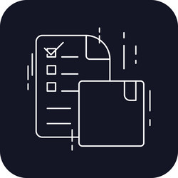 Package check delivery service icons with black Vector Image