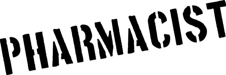 Pharmacist rubber stamp Royalty Free Vector Image