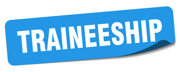 Trainee sticker label Royalty Free Vector Image