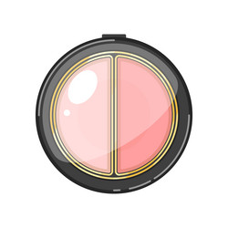 Pink blush cartoon Royalty Free Vector Image - VectorStock