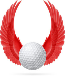 Flying ball Royalty Free Vector Image - VectorStock