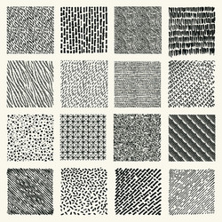 Different types of hatching patterns Royalty Free Vector