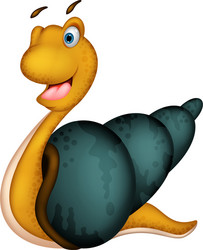 Snail cartoon for your design Royalty Free Vector Image