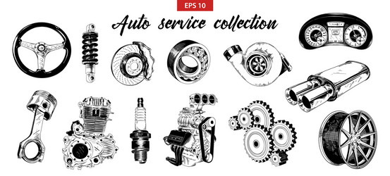 Motorcycle Engine Parts Vector Images (over 2,600)