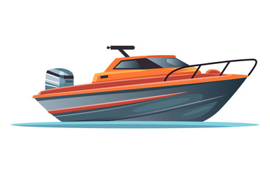 Fishing boats side view icon commercial Royalty Free Vector