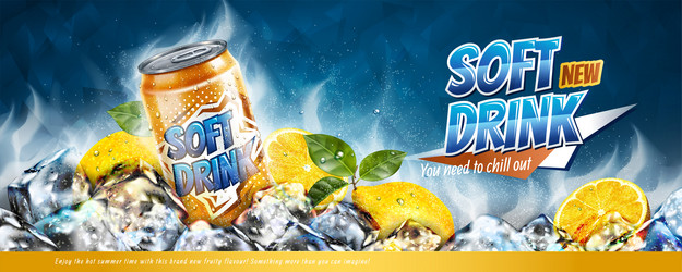 Energy drink banner ads Royalty Free Vector Image