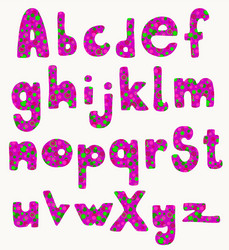 Hand drawn alphabet set Royalty Free Vector Image