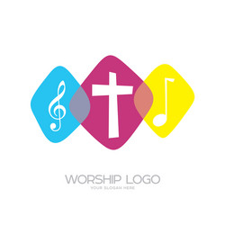 Cross with Music Notes Vector Images (over 660)