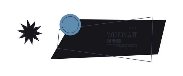 Horizontal white banners with triangular shapes Vector Image