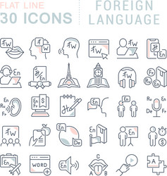 Learning foreign languages concept online Vector Image