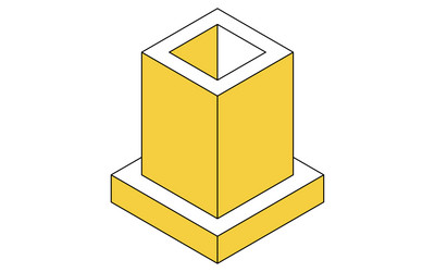 Building structures isometric of wood steel Vector Image