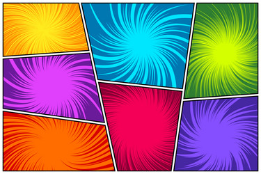 Comic book vertical template Royalty Free Vector Image