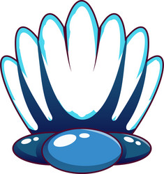 Nature shell icon cartoon style Royalty Free Vector Image
