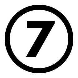 Number 7 Vector Images (over 17,000)
