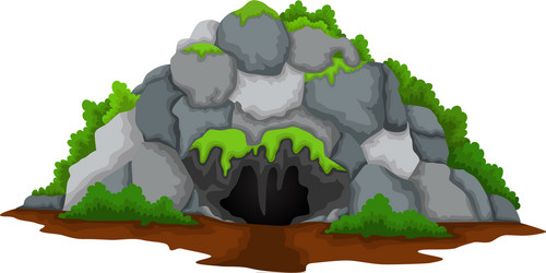 Cartoon cave entrance Royalty Free Vector Image