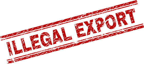 Scratched textured export quality stamp seal Vector Image