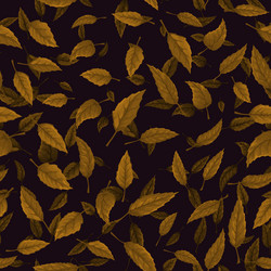 Seamless texture of autumn leaves Royalty Free Vector Image