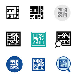 Qr code logo design Royalty Free Vector Image - VectorStock