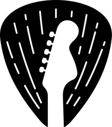 Acoustic guitar pick Royalty Free Vector Image
