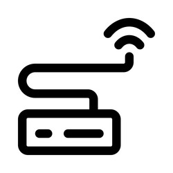 Wireless usb hub used to connect devices Vector Image
