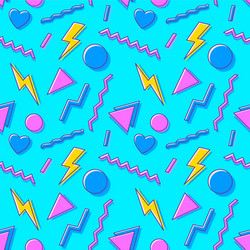 90s seamless pattern Royalty Free Vector Image