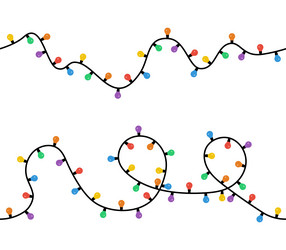 Circle Border Christmas Lights Vector Images (over 3,100)