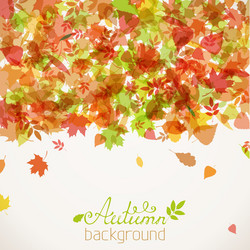 Geometric autumn background Royalty Free Vector Image