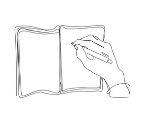 Continuous line drawing of hand pouring coffee Vector Image