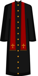 Isolated cassock image Royalty Free Vector Image