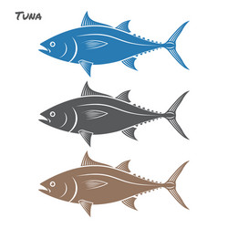 Tuna fish Royalty Free Vector Image - VectorStock