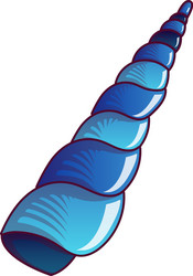 Nature shell icon cartoon style Royalty Free Vector Image