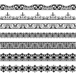 Set borders Royalty Free Vector Image - VectorStock