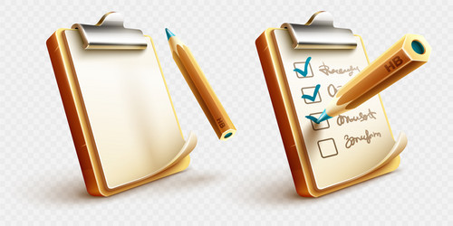 Checklist Things Drawing Vector Images (55)