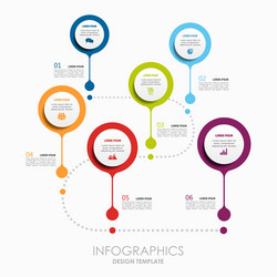 Business hierarchy infographic organization chart Vector Image