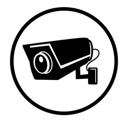 Cctv security camera icon cameras in use Vector Image