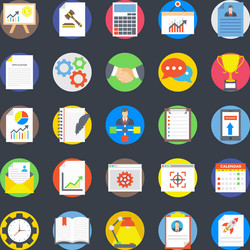 Project management icons 1 Royalty Free Vector Image