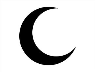 Crescent Moon Silhouette Vector Images (over 6,800)