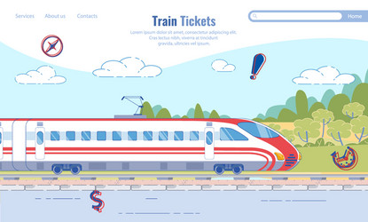 Buying train tickets for station cartoon Vector Image