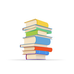 Colorful books Royalty Free Vector Image - VectorStock