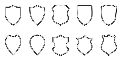 Luxury shield graphic design template Royalty Free Vector