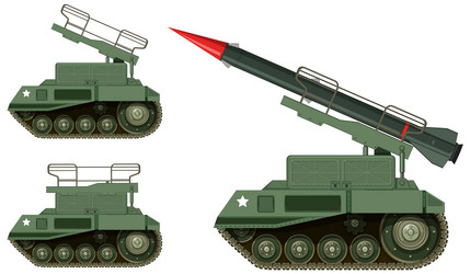 Military missile launcher Royalty Free Vector Image